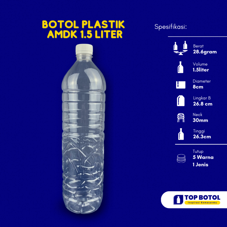 Aqua 1500ml - Top Botol Pusat